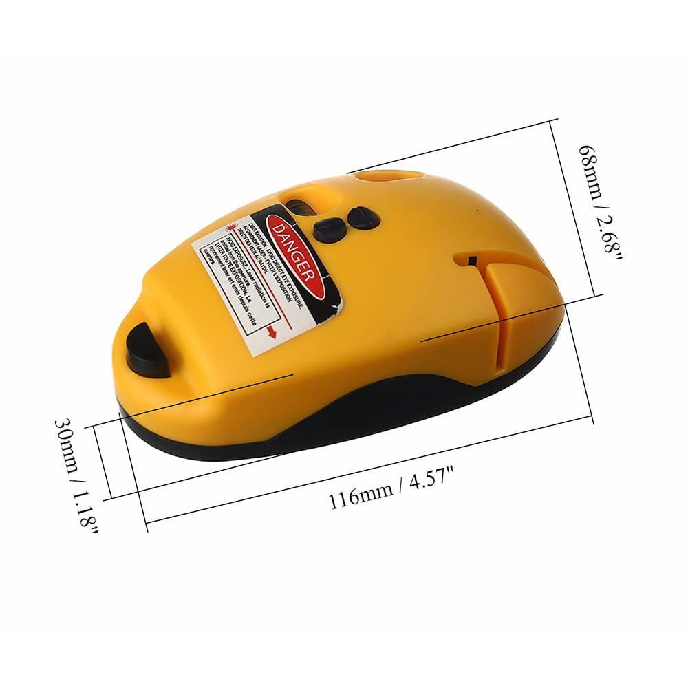 Level Tool 90° Measuring Laser Line Level Yellow Mouse - vooktools hand ...